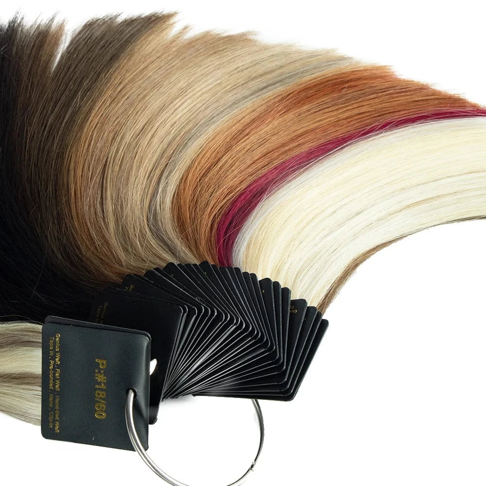 Use for Match Human Colored Hair Extensions Sample Color Ring/Chart Wi ...