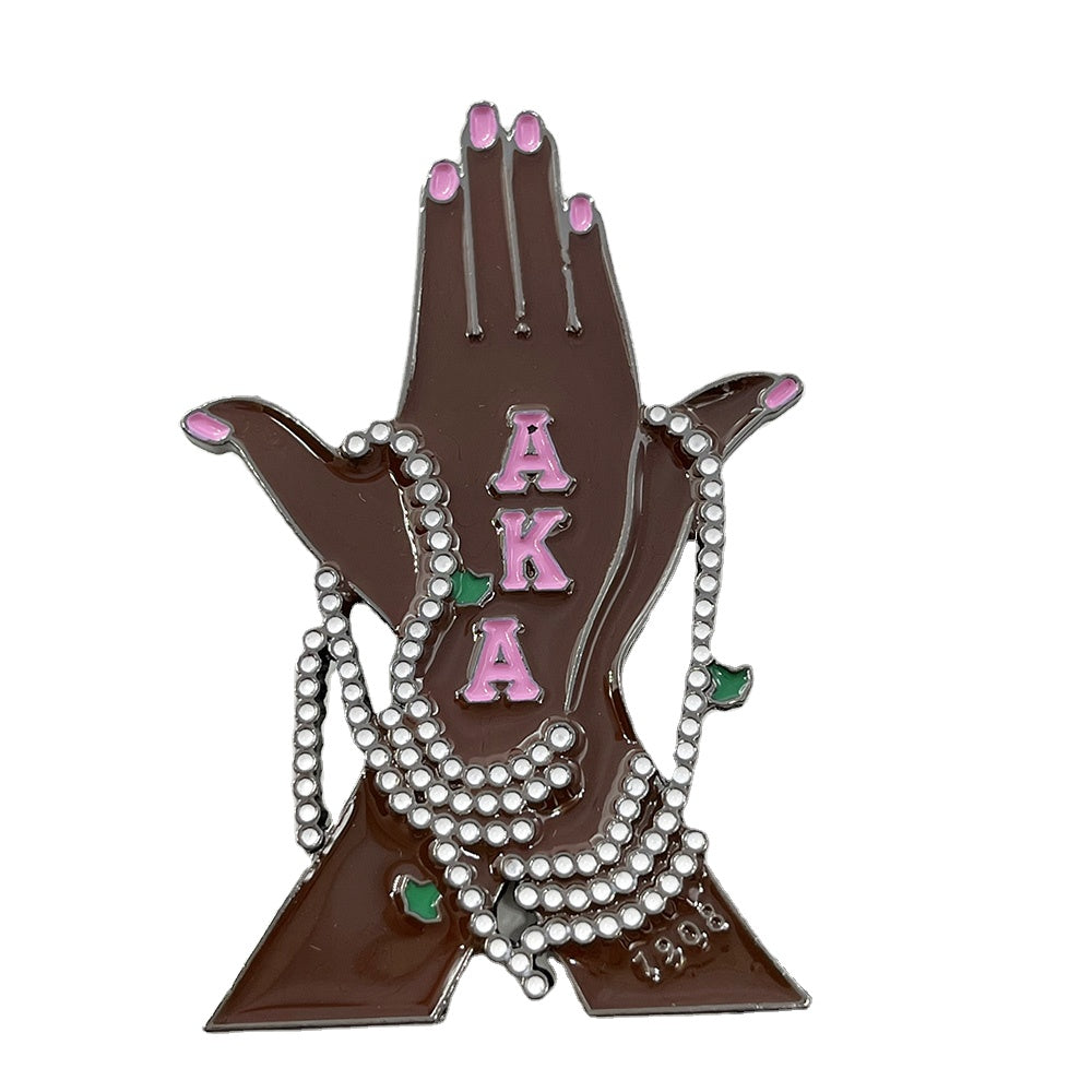 2022 new arrivals For Women Greek Hand Sign Brooches Pin – SN Wigs & More