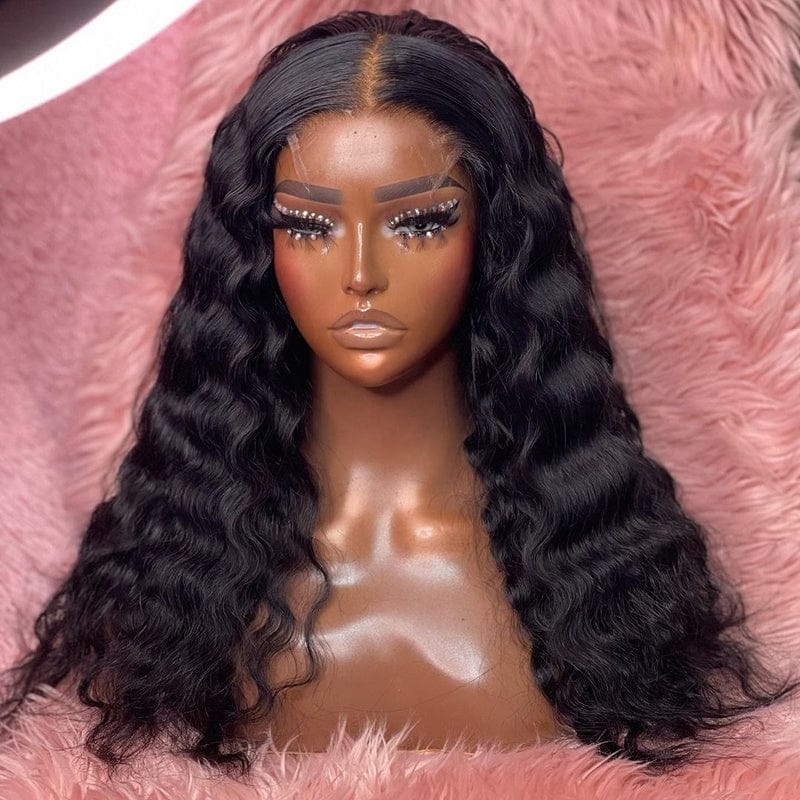 New Design Frontal Lace Wigs Deep Wave 13x4 Lace Front Human Hair Wigs ...