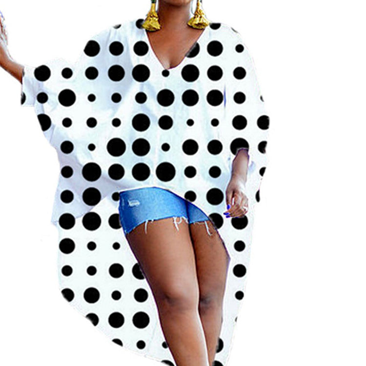 YH Best selling women latest fashion loose short front long back tops ...