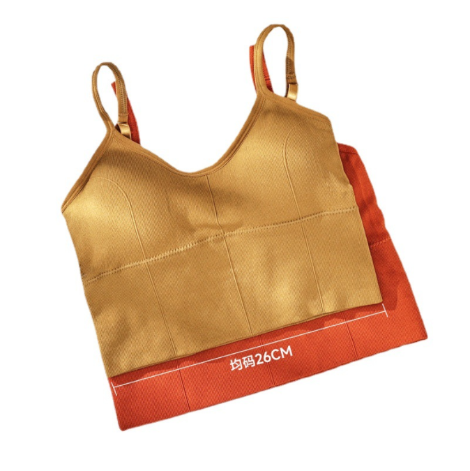 Kaka women U-shaped vest popular belly-receiving summer inner strap wi ...