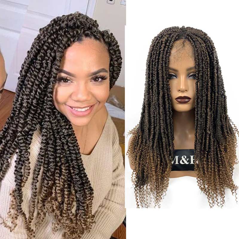 Crochet Braid Twist Wig Afro Locs Heat Resistant Kinky Curly Braids ...
