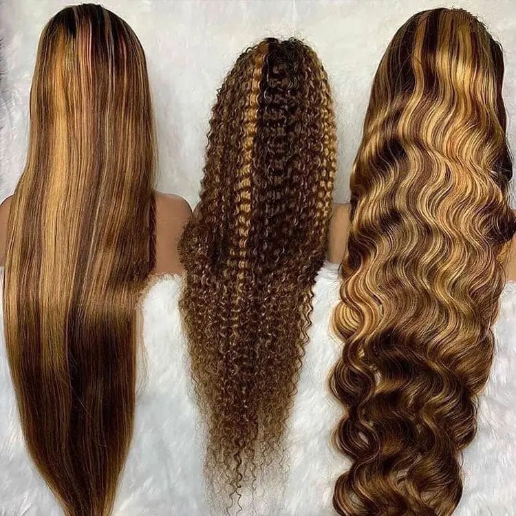 Customized Texture Long 40 Inches Honey Brown Wigs - SN Wigs & More