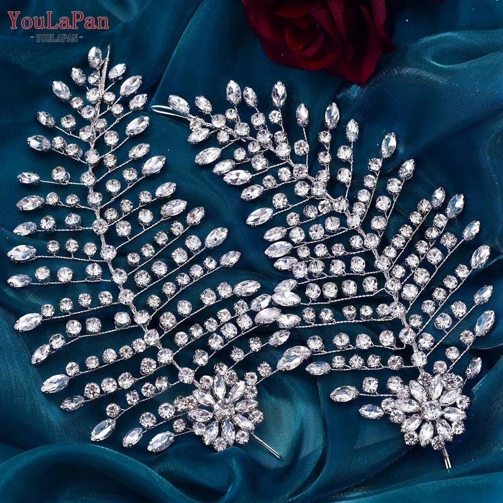 YouLaPan HP441 Personality Rhinestone Head with Queen Forehead Hair Ac ...